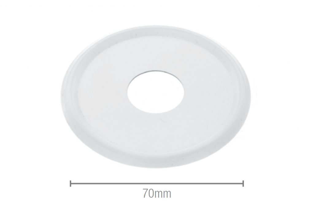 Cover Plate 40mm Colourbond White - Aquarius Distribution