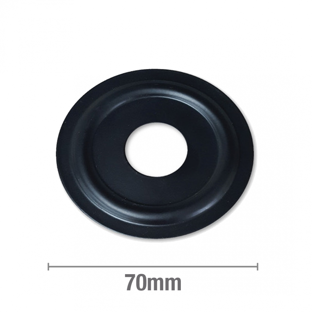 Cover Plates Flat x 1/2 Inch BSP Black - Aquarius Distribution