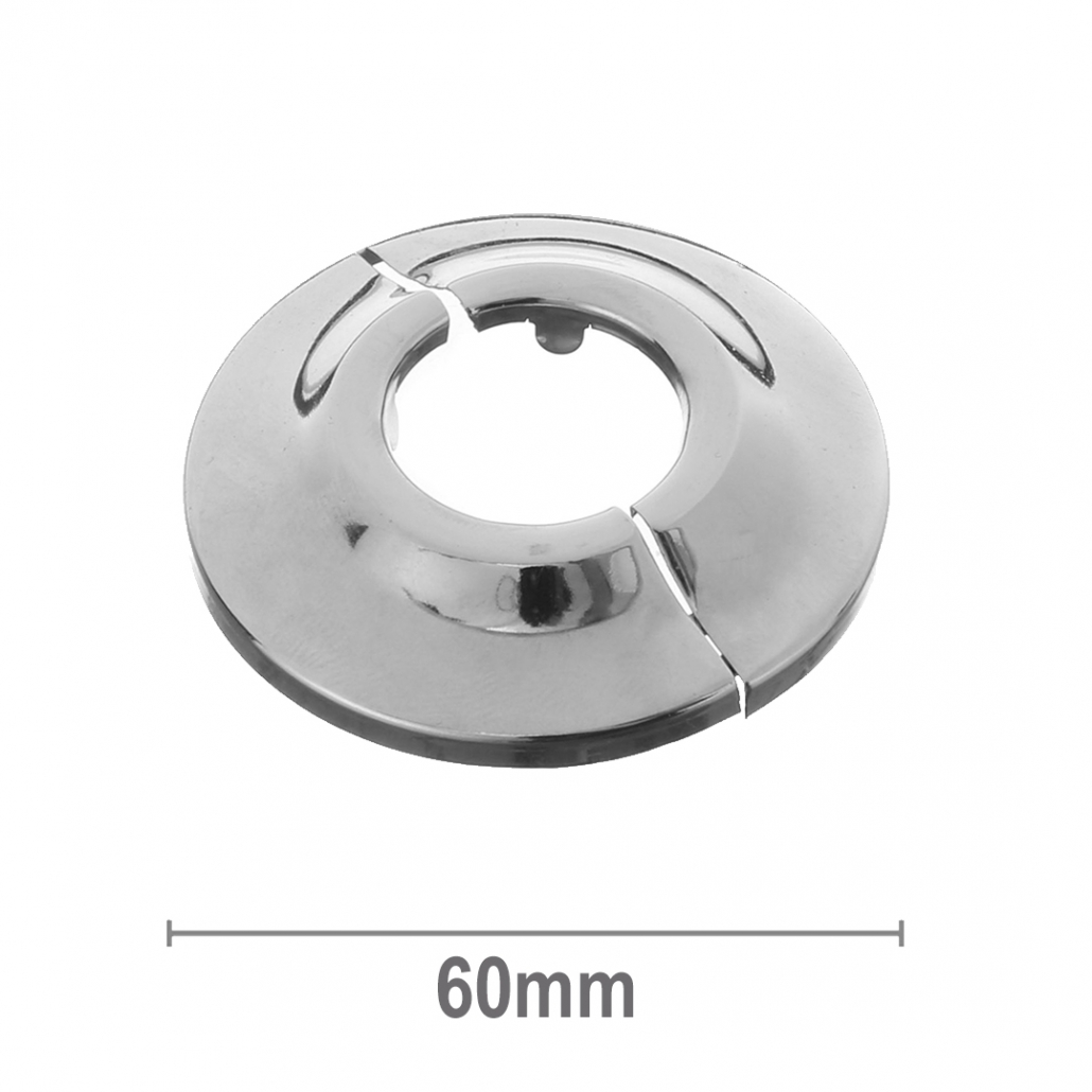 Hinged Chrome Metal Cover Plate 1/2 inch BSP - Aquarius Distribution