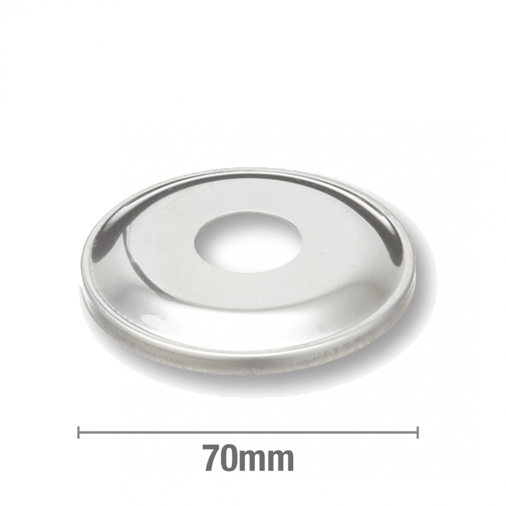Marine Grade Round Cover Plate 1/2inch BSP with 10mm Rise - Aquarius ...