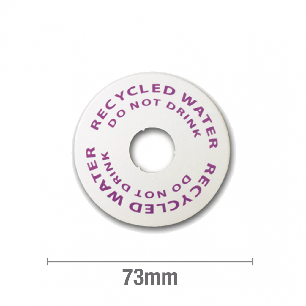 Recycled Water Cover Plate 5/8 inch BSP - Aquarius Distribution