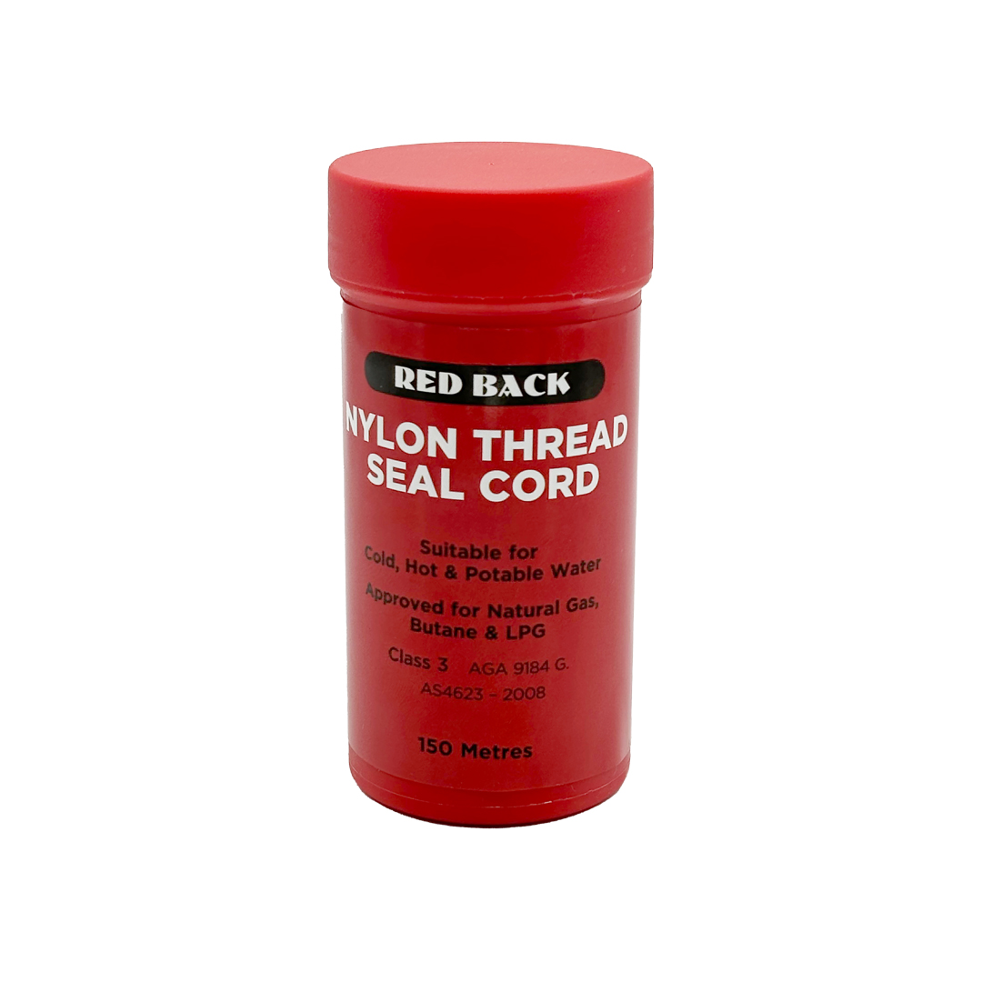 Nylon Thread Seal Cord 150m - Red Back - Aquarius Distribution