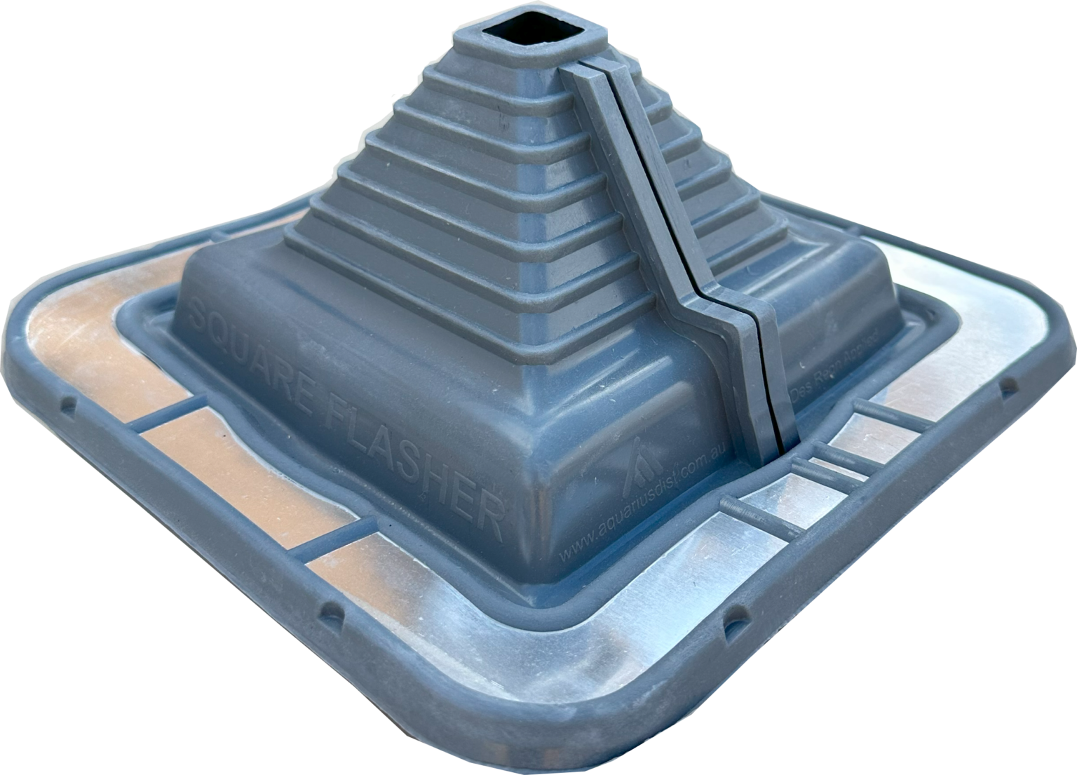 Aquaseal Square #3 EPDM Pipe Flashing - Grey 25-100mm - Aquarius ...