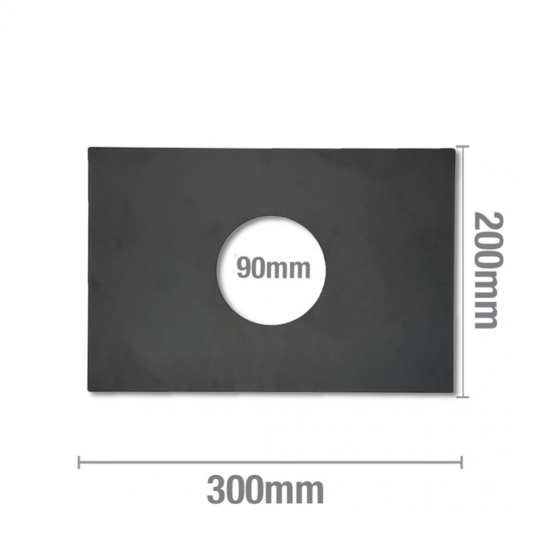 Shower Mixer Replacement Cover Plate 300mm x 200mm x 1mm - 90mm I.D ...