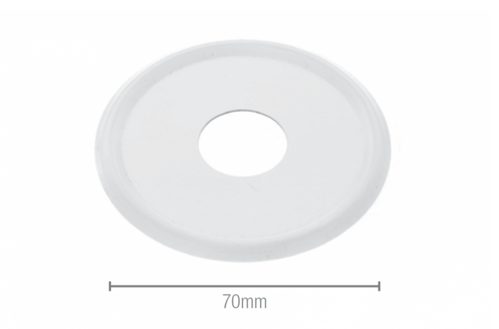Cover Plate 40mm Colourbond White - Aquarius Distribution