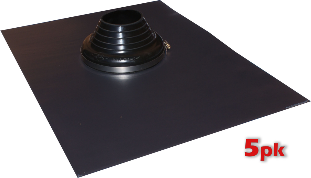 Aquaseal Enviro-Lead #3 EPDM Pipe Flashing – Black 100-150mm (5 pack ...