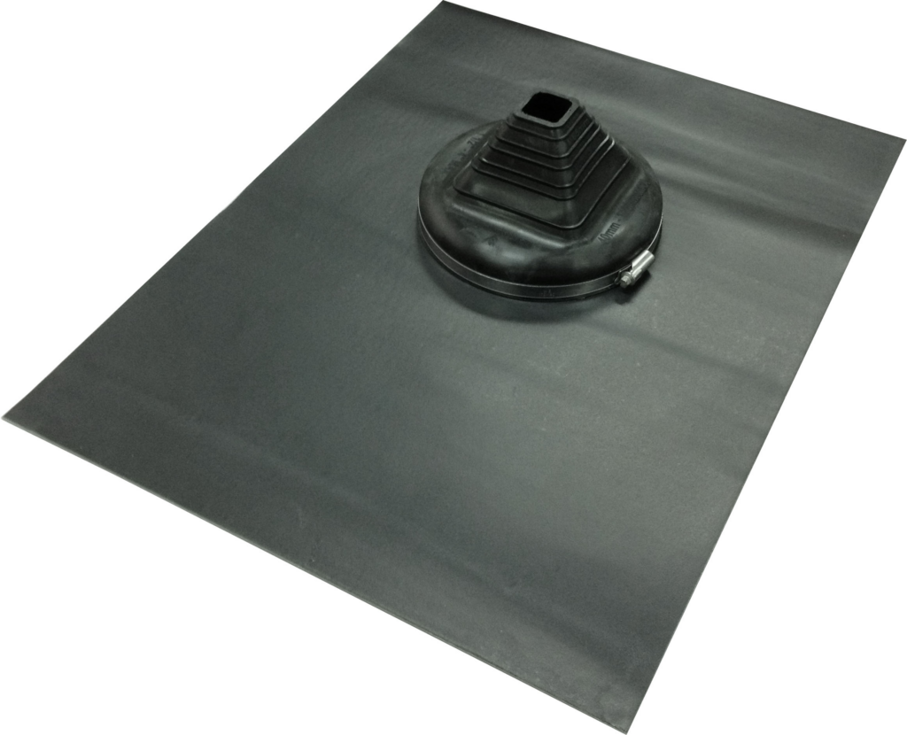 #3 Enviro Lead Square Flasher EPDM Black 40-100mm - Aquarius Distribution