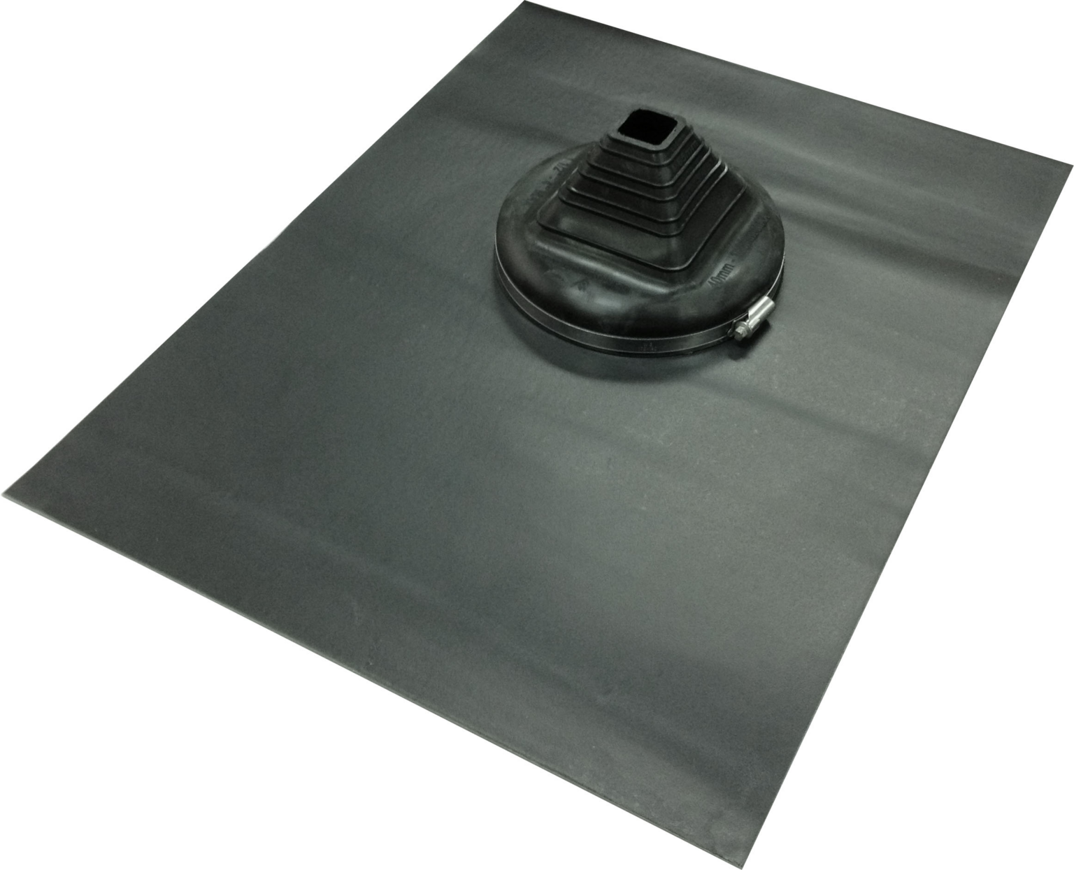 #3 Enviro Lead Square Flasher EPDM Black 40-100mm - Aquarius Distribution